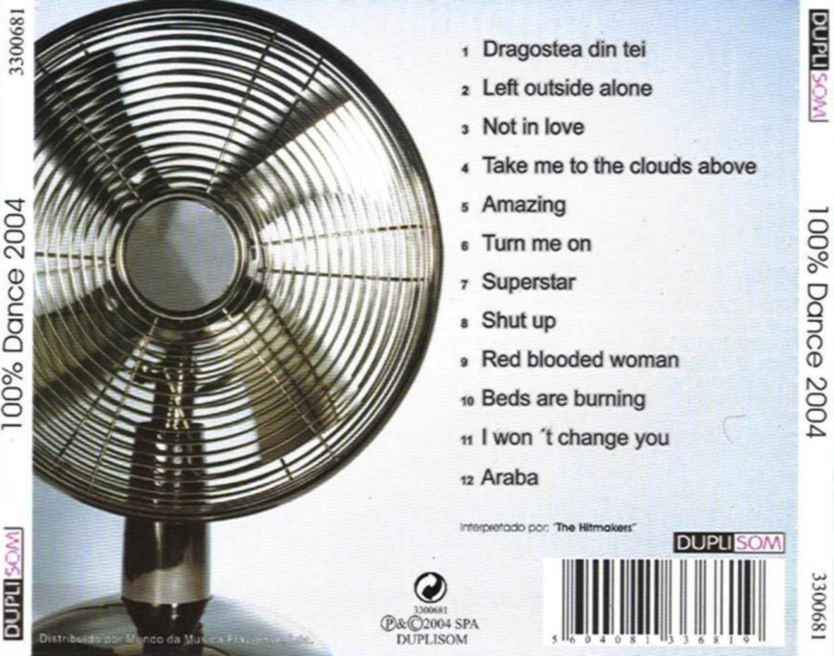 CARATULAS DE CD DE MUSICA: 100% Dance 2004