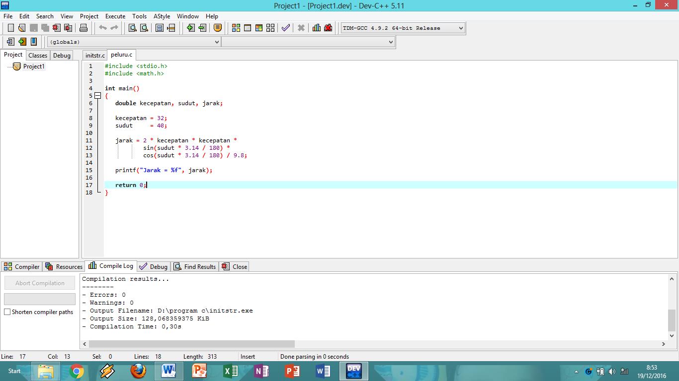 Jurusan Elektro Universitas Panca Marga: Menjalankan Program C di ...