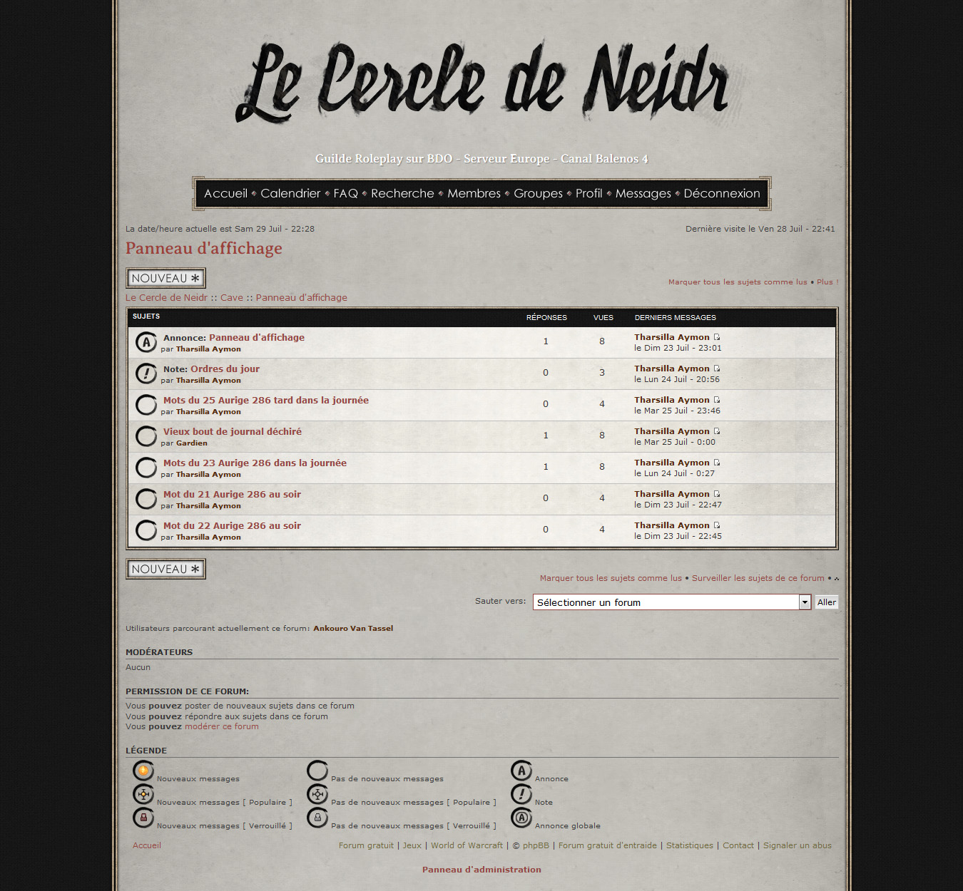 Le Labo d'Ankou: Le Cercle de Neidr