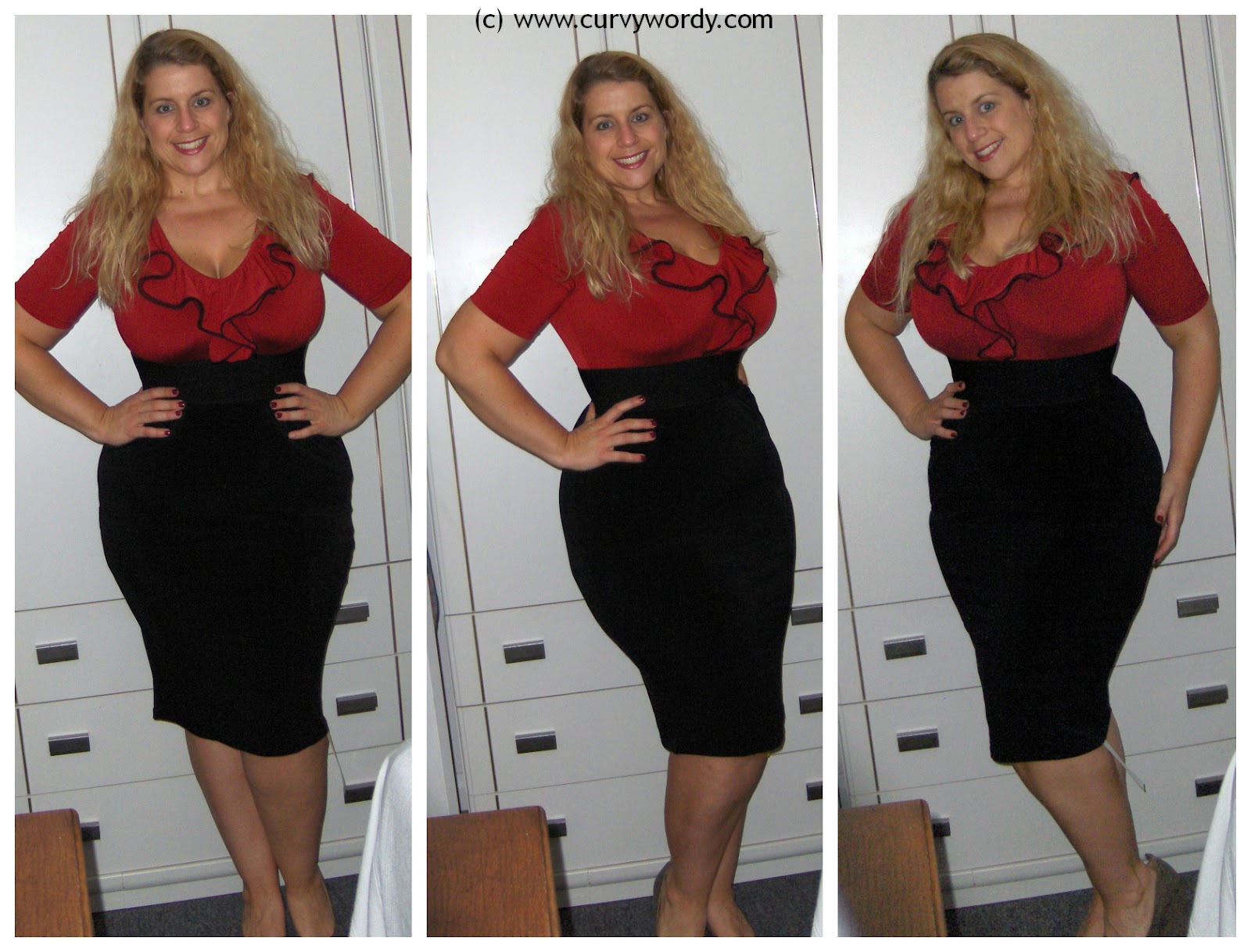 Marisota Coleen Nolan Ruffle Dress - Curvy Wordy