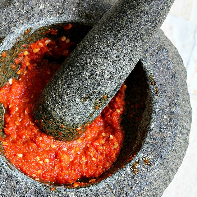 singapore shiok!: sambal belacan (chilli and shrimp paste relish)