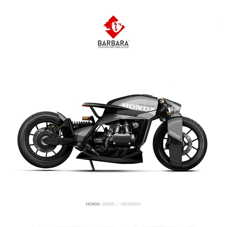 Husqvarna E // Ampulex Honda GL1000 // "Crusader" / Barbara Custom ...