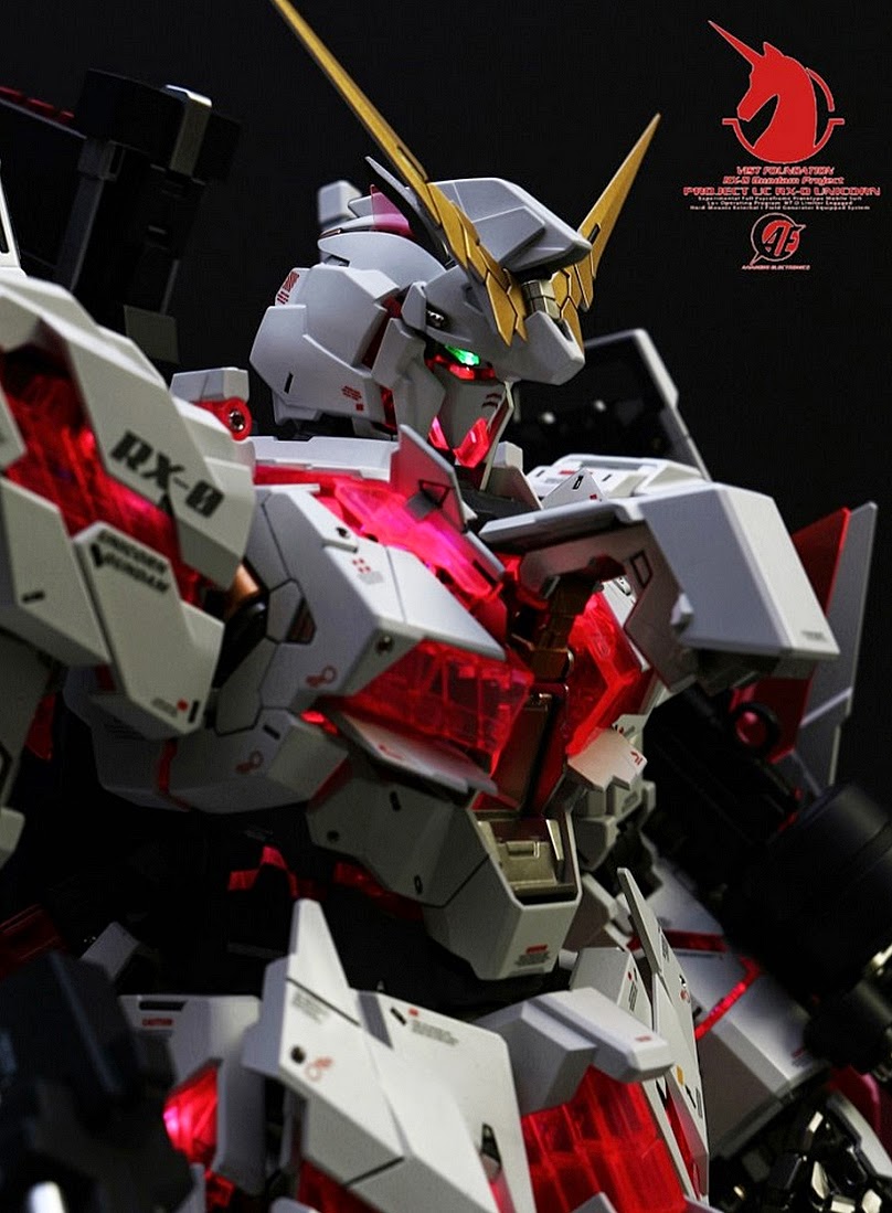 GUNDAM GUY: PG 1/60 Unicorn Gundam + LED Set - Customized Build