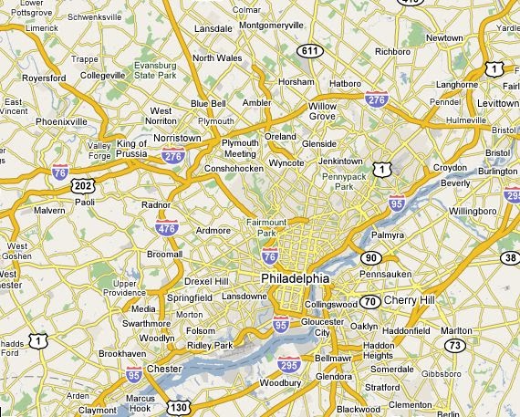 Map of Philadelphia - Free Printable Maps