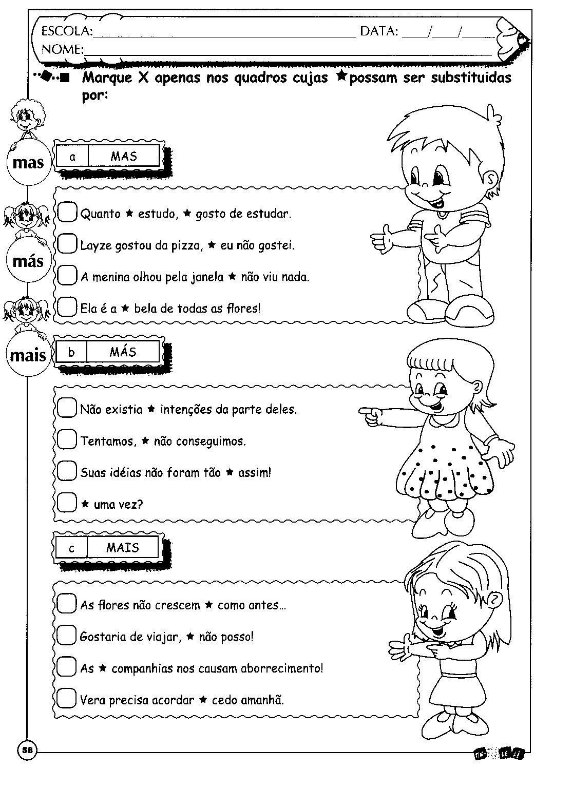 Atividade Mau E Mal 5 Ano - LIBRAIN