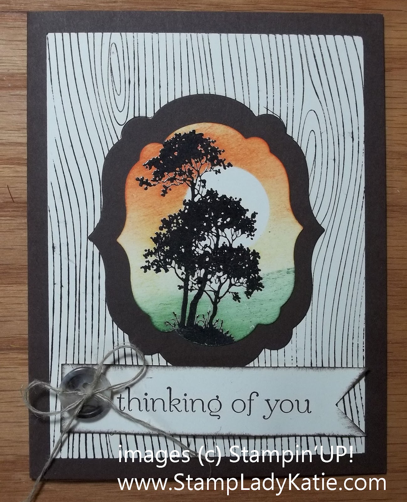 StampLadyKatie.com: Serene Silhouette Sunset