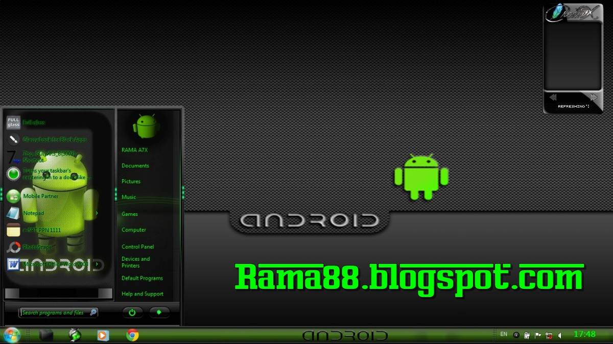 Custom Theme Windows 7: Android Style Windows 7 Theme