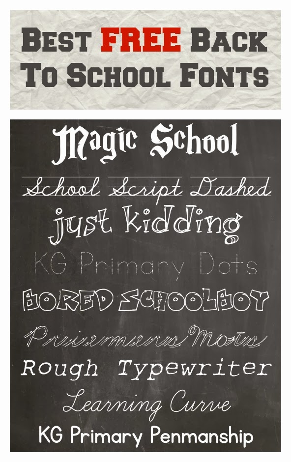 Best Free Back To School Fonts - FONT BUNDLE