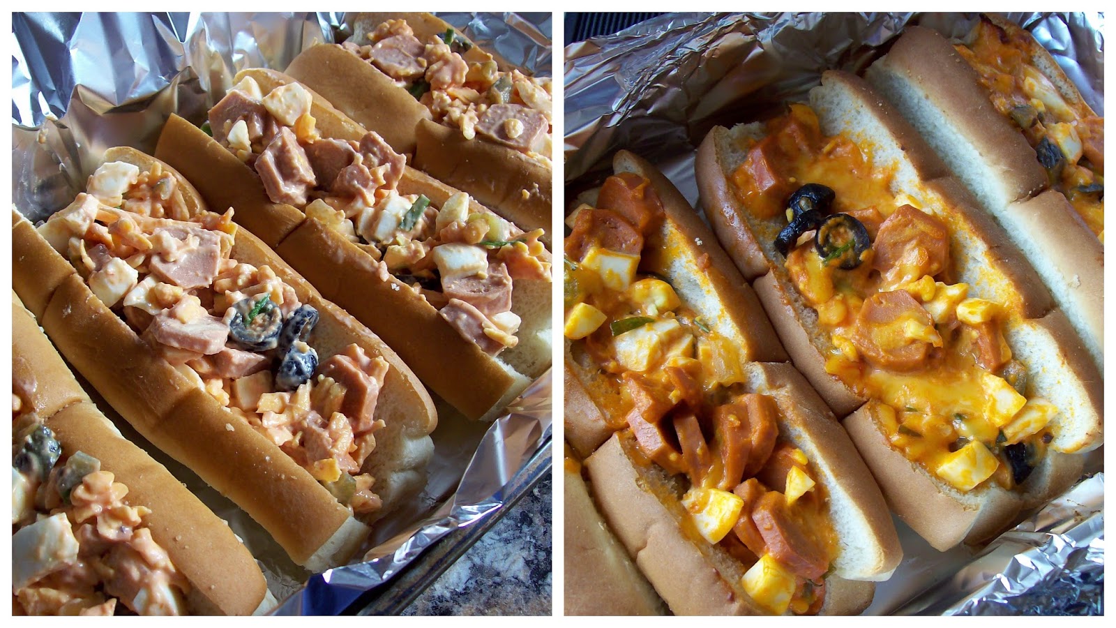 Stuffed Hot Dog Buns