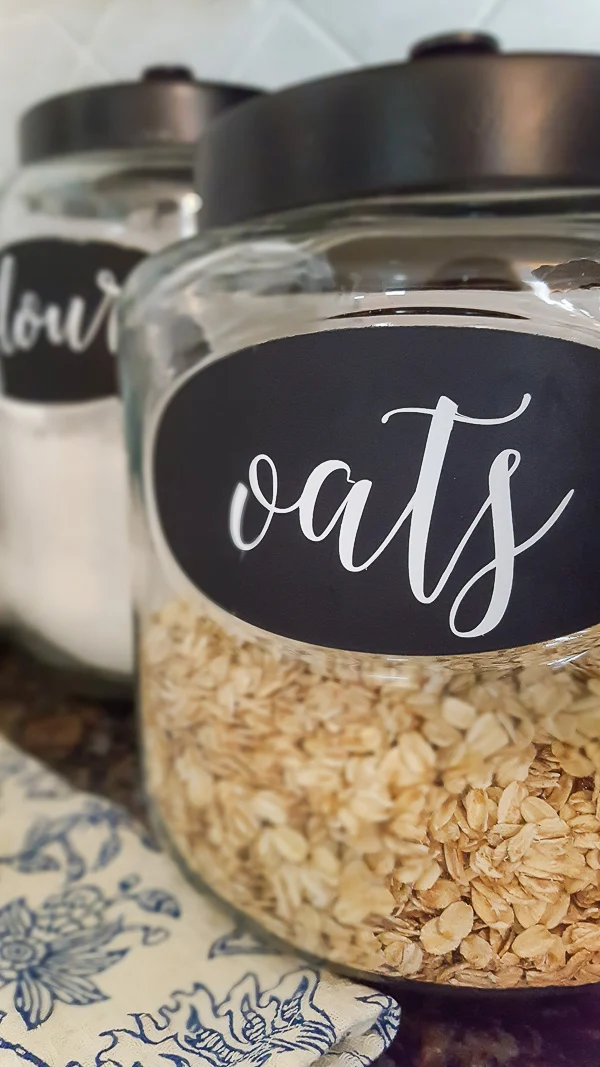 DIY Labels for Kitchen Canisters - DIY Beautify - Creating Beauty at Home