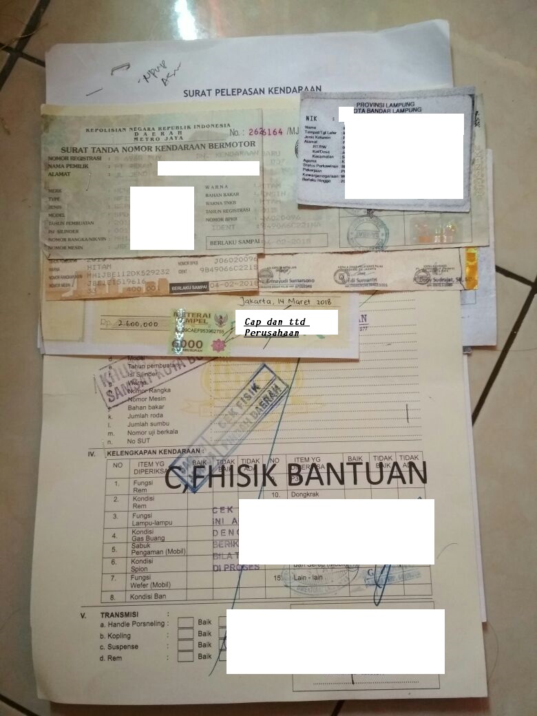 Contoh Faktur Pembelian Kendaraan Bermotor - Delinewstv