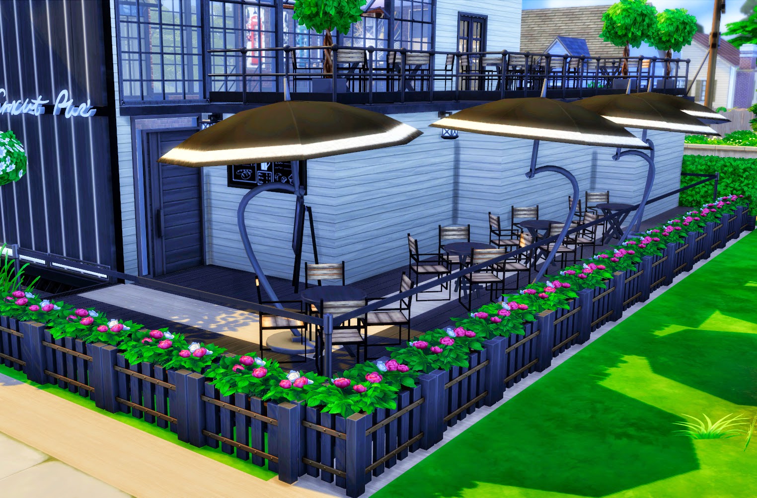 Sims 4. Modern Bar.