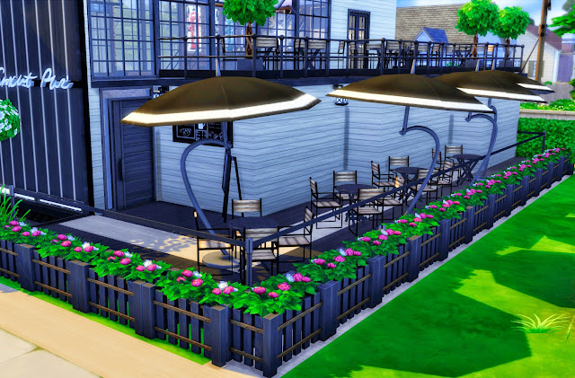 Sims 4. Modern Bar.