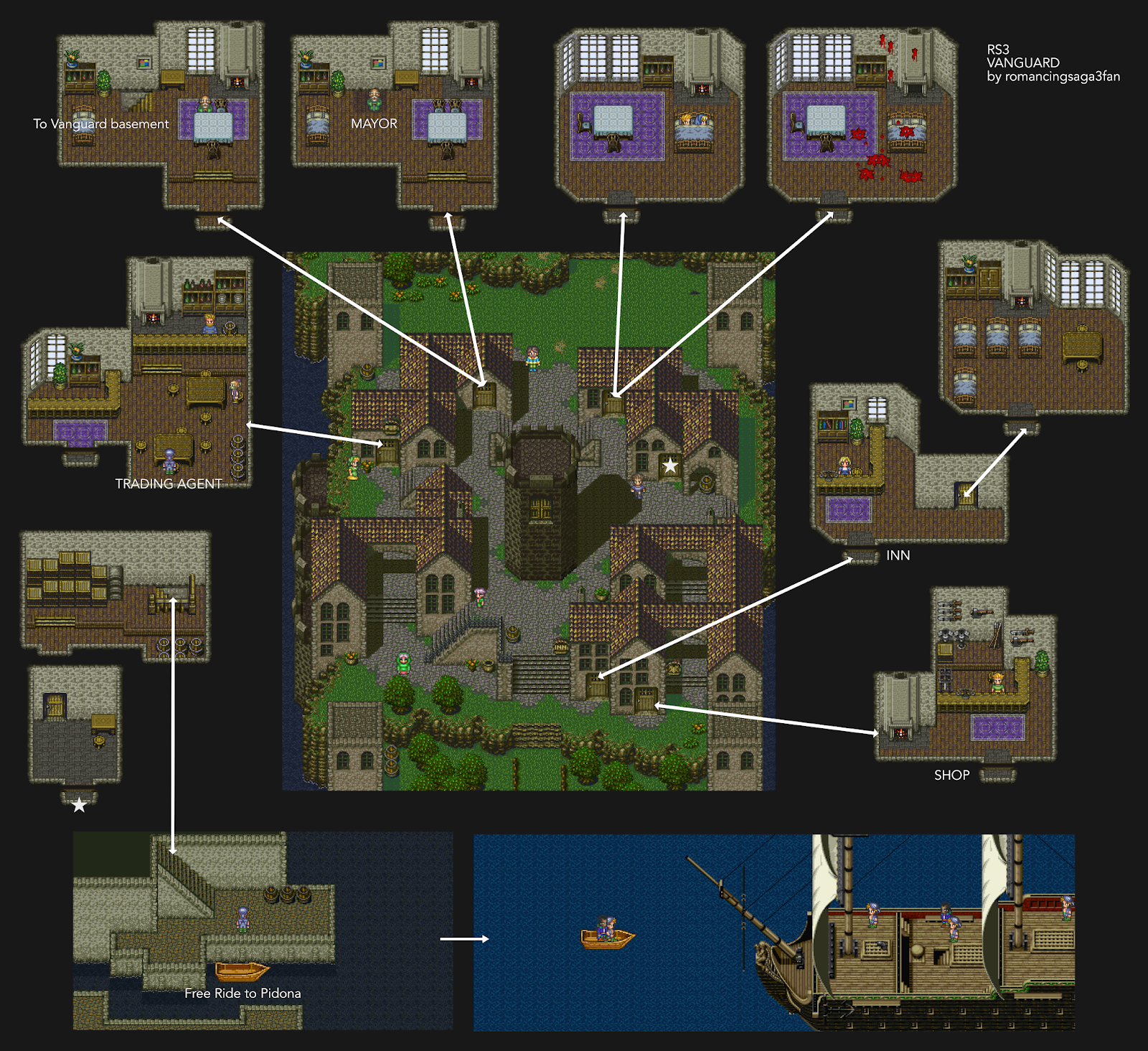 Romancing Saga 3: Maps