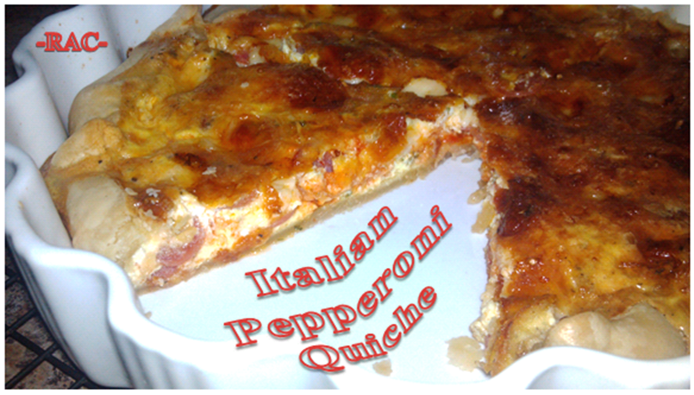 Rebecca's Amazing Creations: Italian Pepperoni Quiche