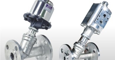 AIRA EURO: 2 /2 Way Pneumatic Single & Double Acting Operated Angle ...