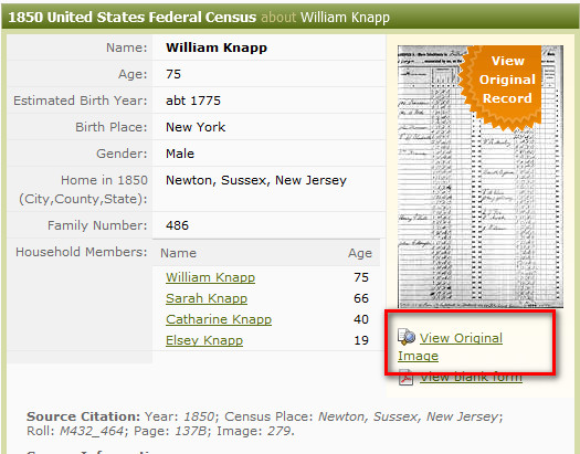 Family Tree Maker User: Genea-Musings - Knapp in 1850