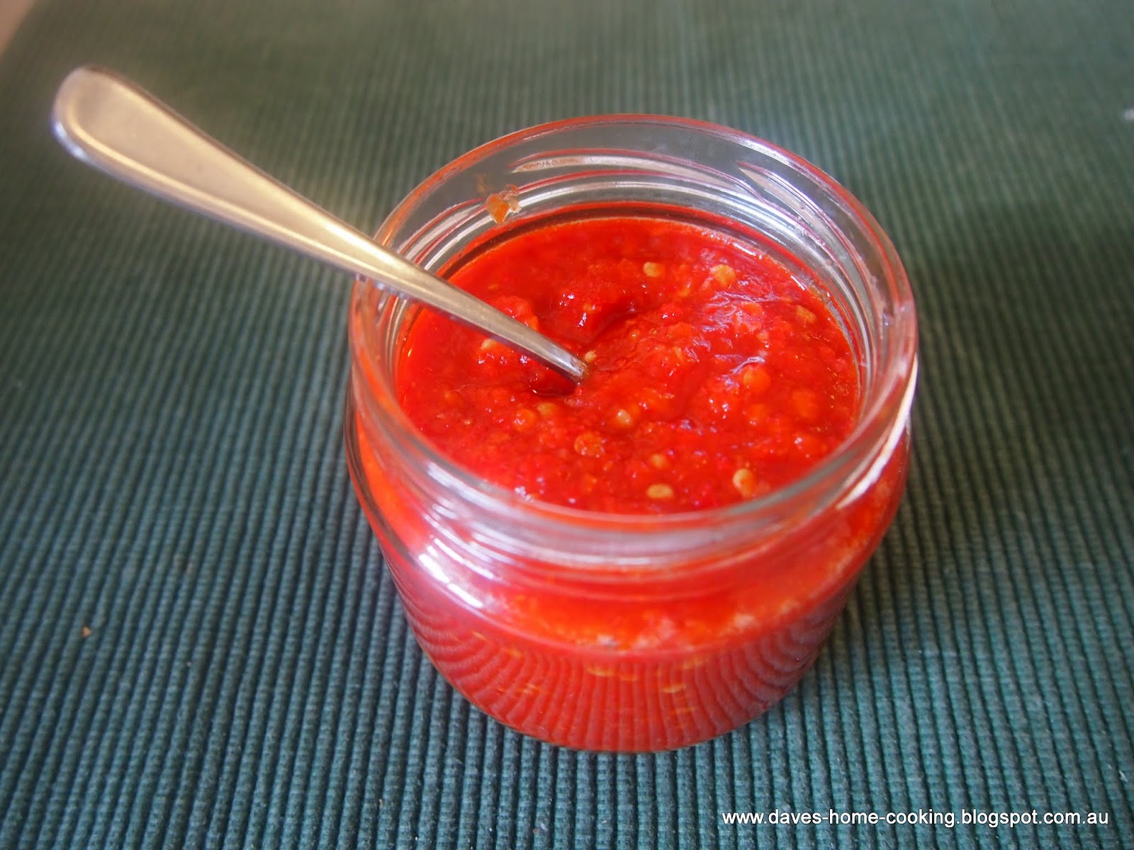 Dave's Home Cooking: Hot chilli sauce