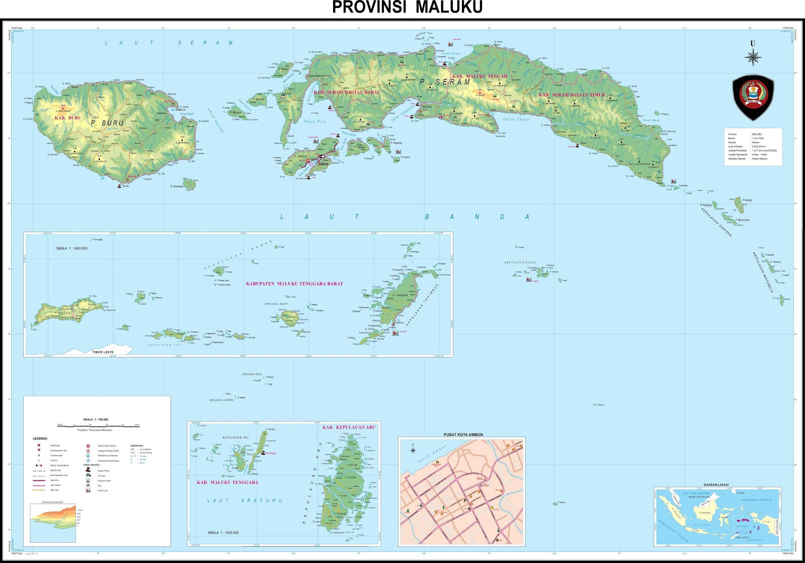 AMAZING INDONESIA: MALUKU PROVINCE MAP