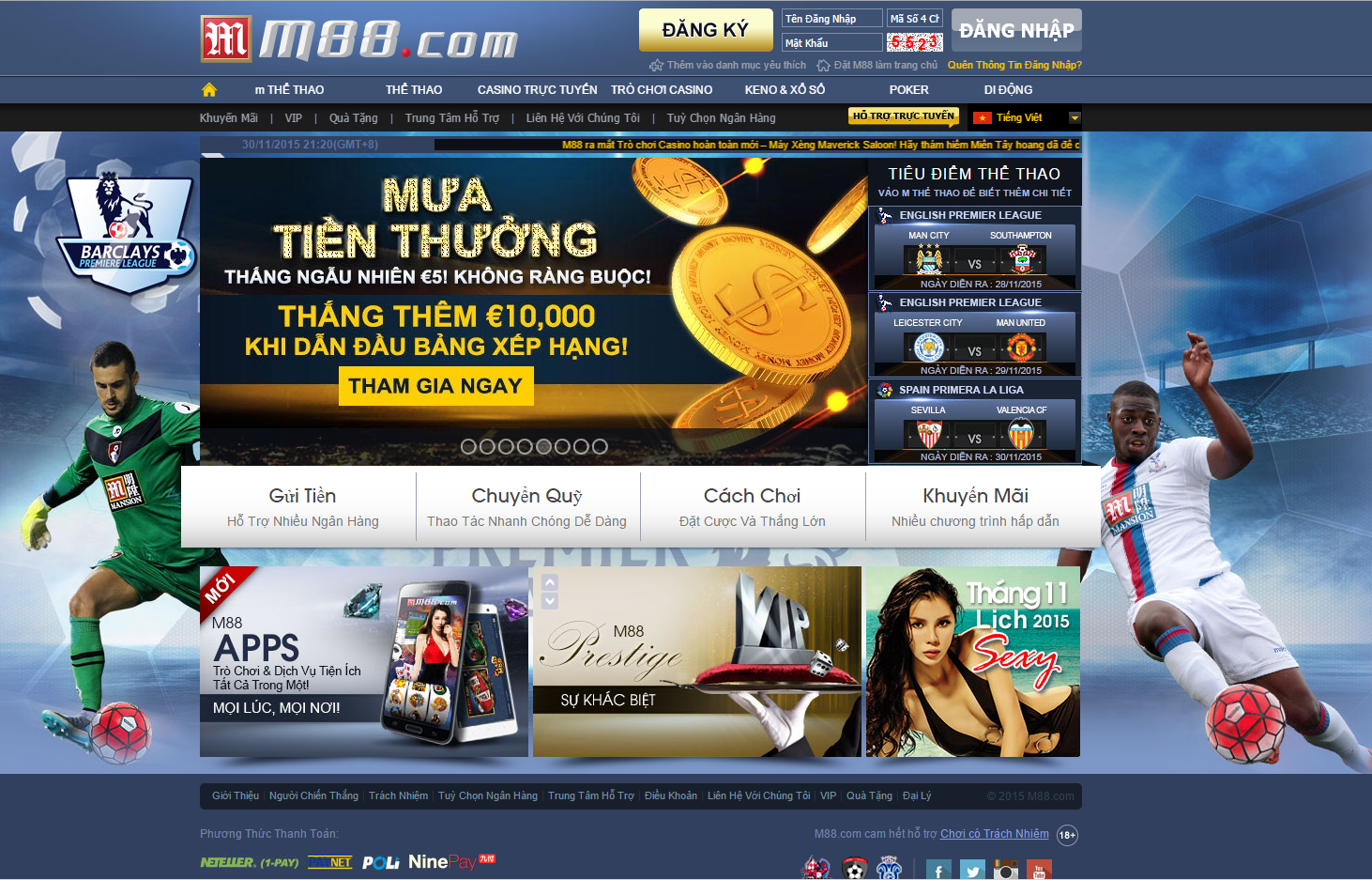 Link vào nhà cái M88 mới nhất