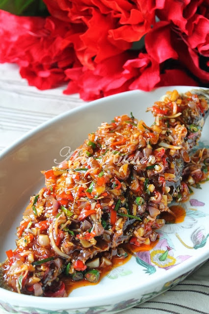 Ikan Siakap Goreng 3 Rasa Yang Sedap - Azie Kitchen