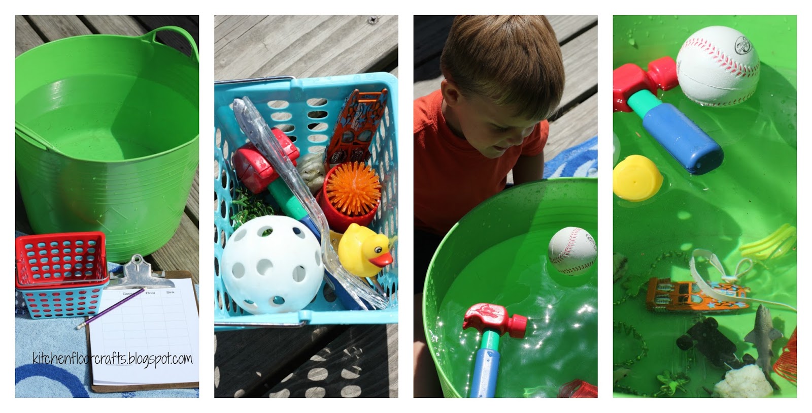Kitchen Floor Crafts: Science Week (A Simple Summer Theme)