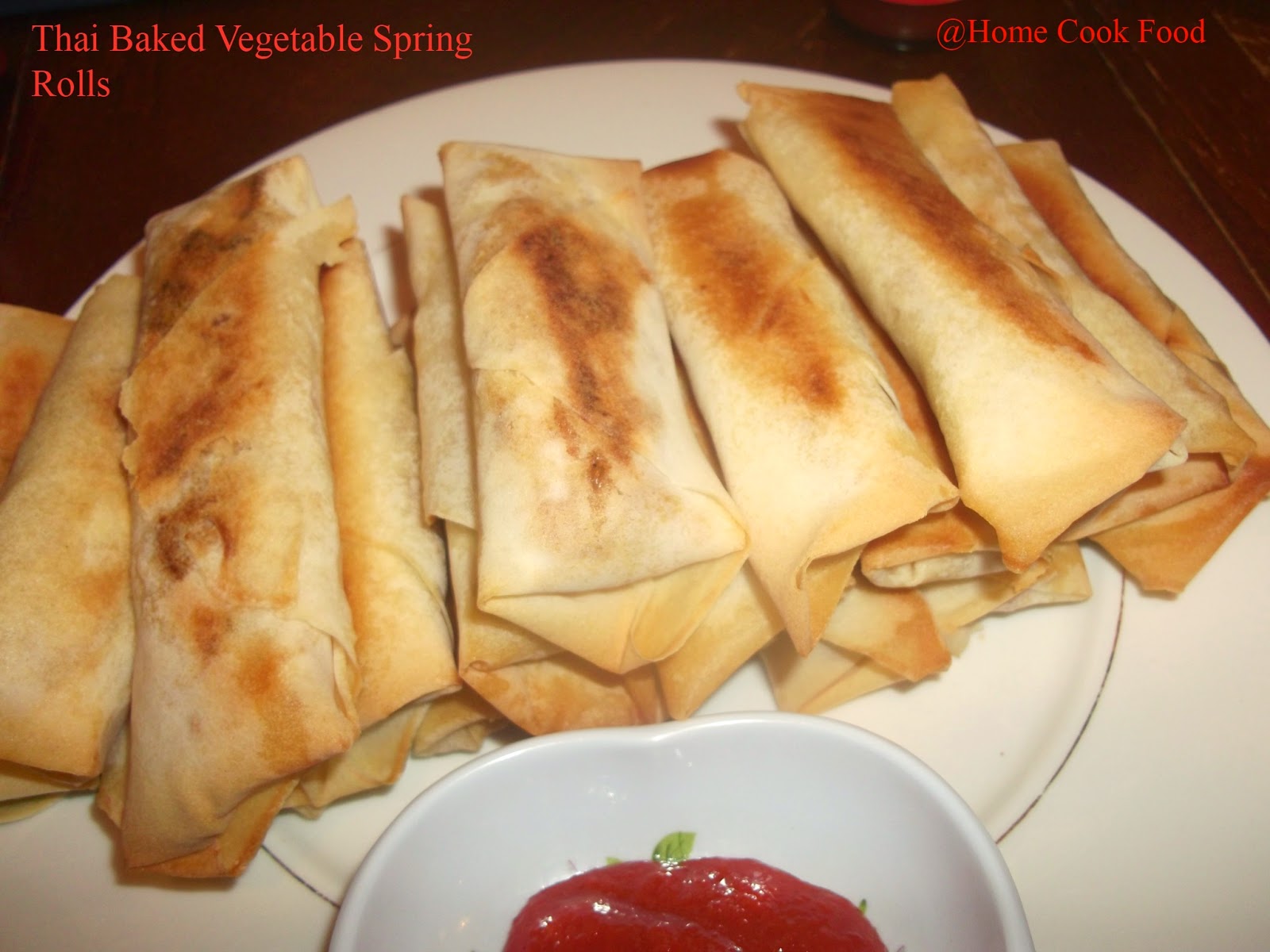 HCF: Poh Pia Pod - Baked Thai Spring Rolls - My Thai Platter
