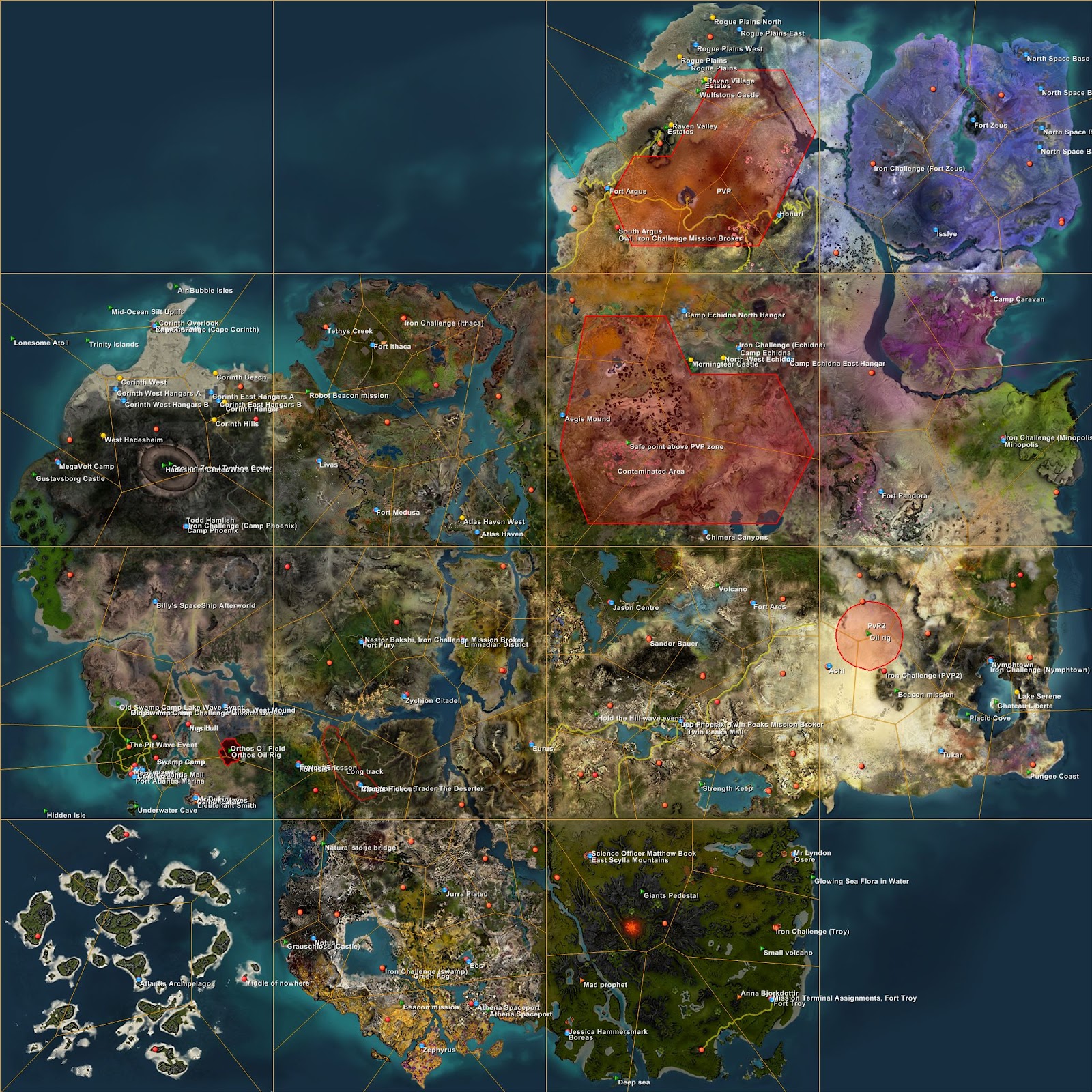 Entropia universe maps - wesnorthern