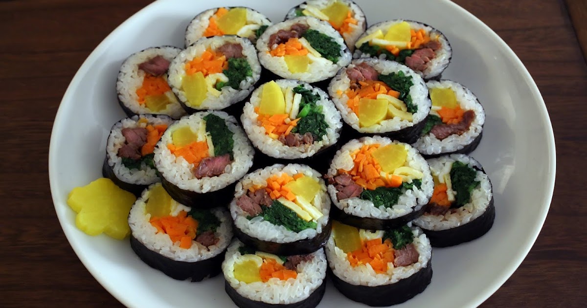 Resep Kimbap "Nasi Gulung Rumput Laut" Khas Korea