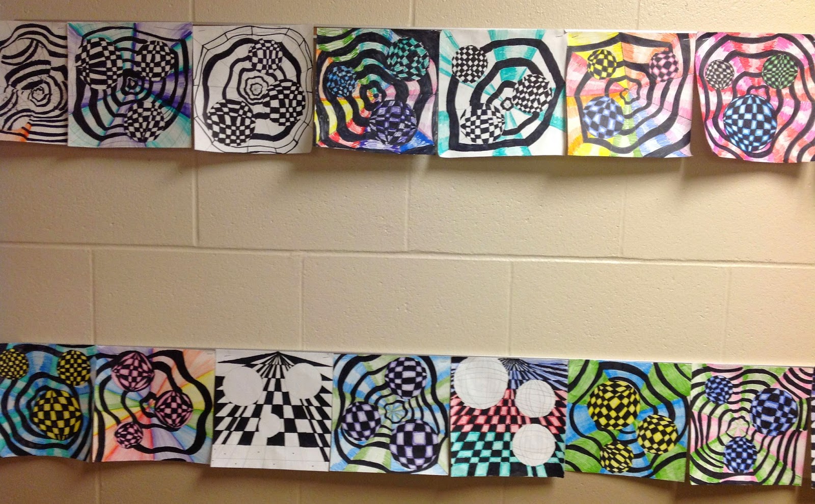Miss Arty Pants: 5th Grade Optical Illusions