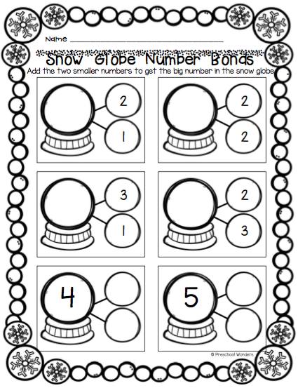 Preschool Wonders: Snow Day! Winter Themed Activities!