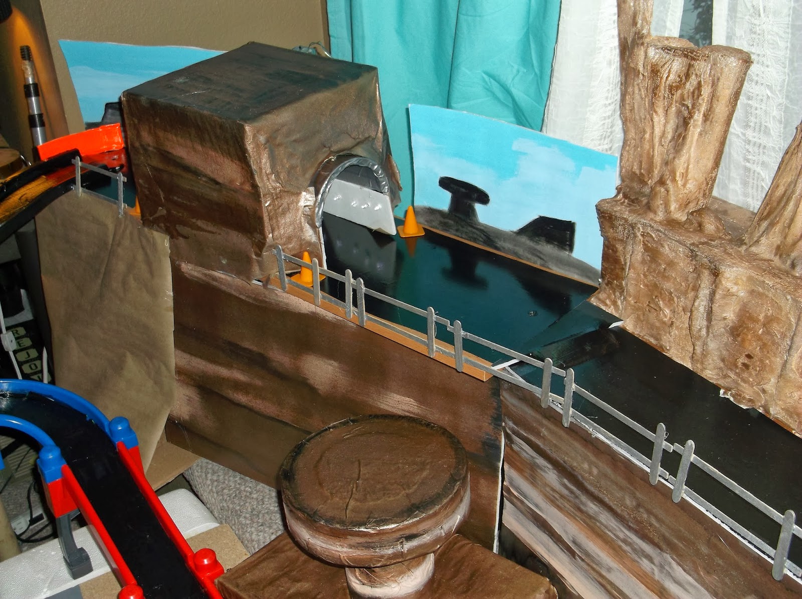 Radiator Springs playset diorama!: Radiator Springs Diorama Playset part 1