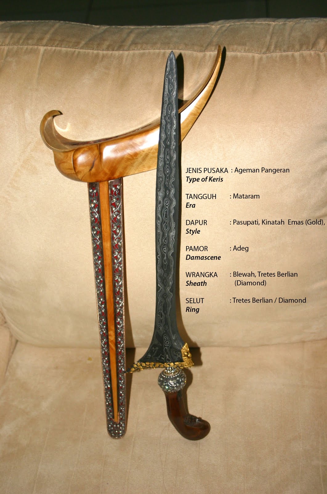 Keris Antique - Javanese royal heritage: Keris Peninggalan Raja Mataram ...