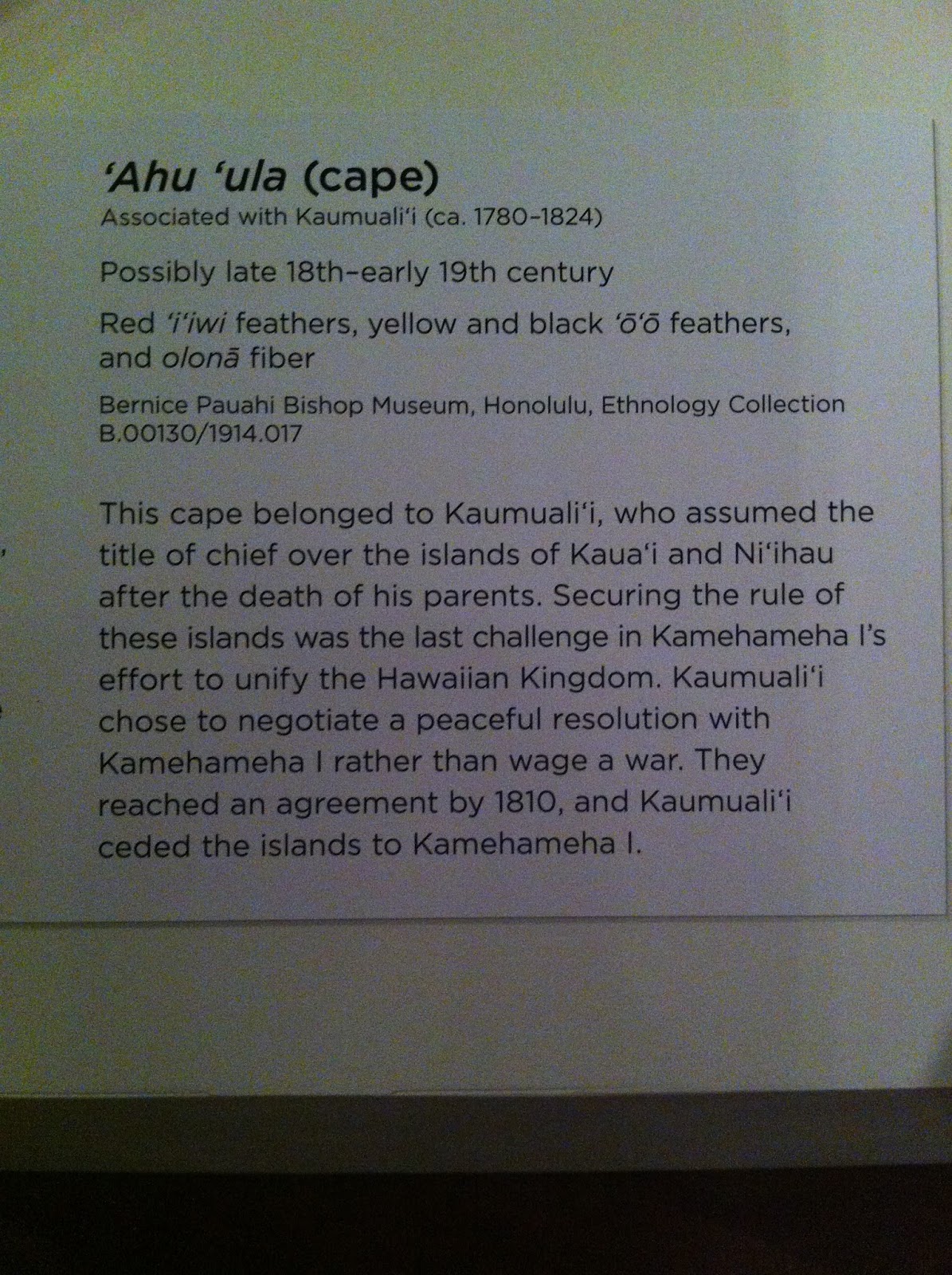 Pohukaina Cave: Our Beloved Ahu'ula in De Young Museum San Francisco