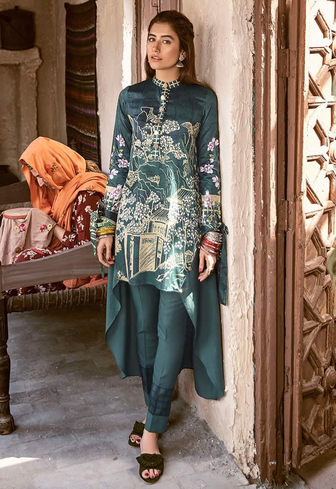 Pakistan' s Brand Cross Stitch Cotton Satin Collection 2018-19