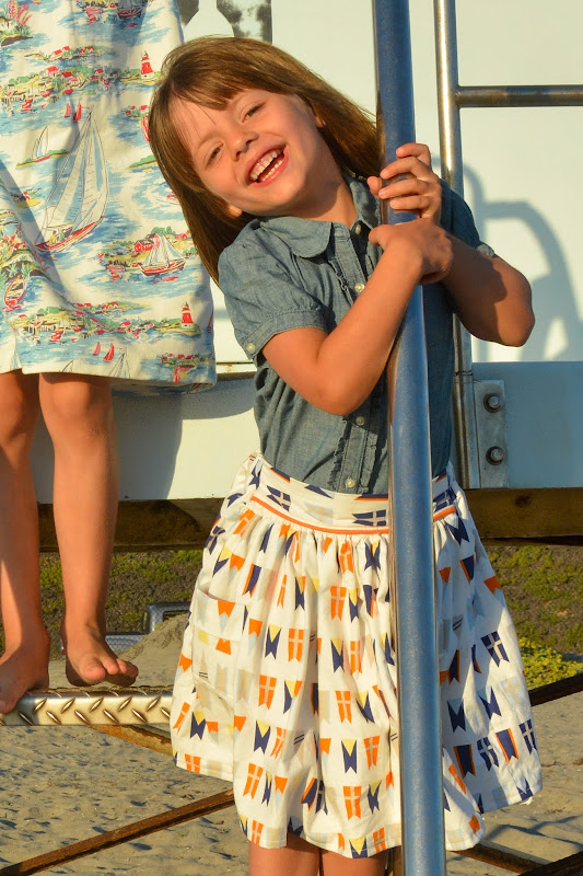 Aesthetic Nest: Sewing: Nautical Dresses and a Pretty Piped Skirt ...