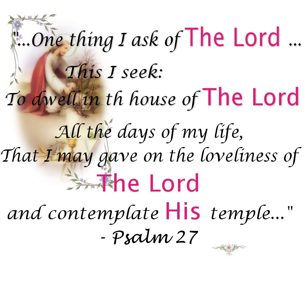 Esther's Aloha Tags: Psalm 27