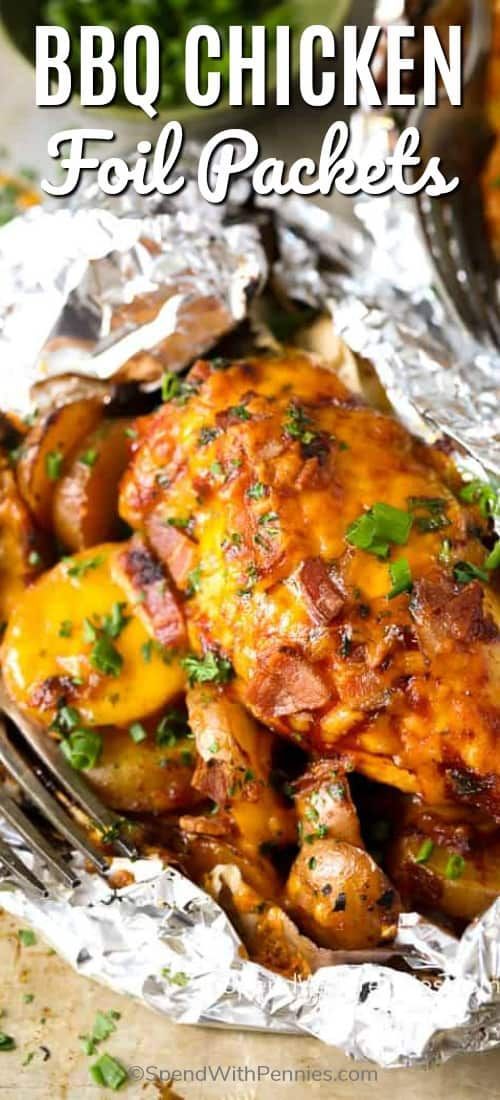 BARBECUE CHICKEN FOIL PACKETS - Book Of Recipes