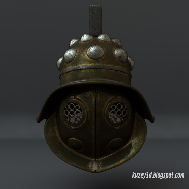 Gladiator Helmet: Rust Metal 1