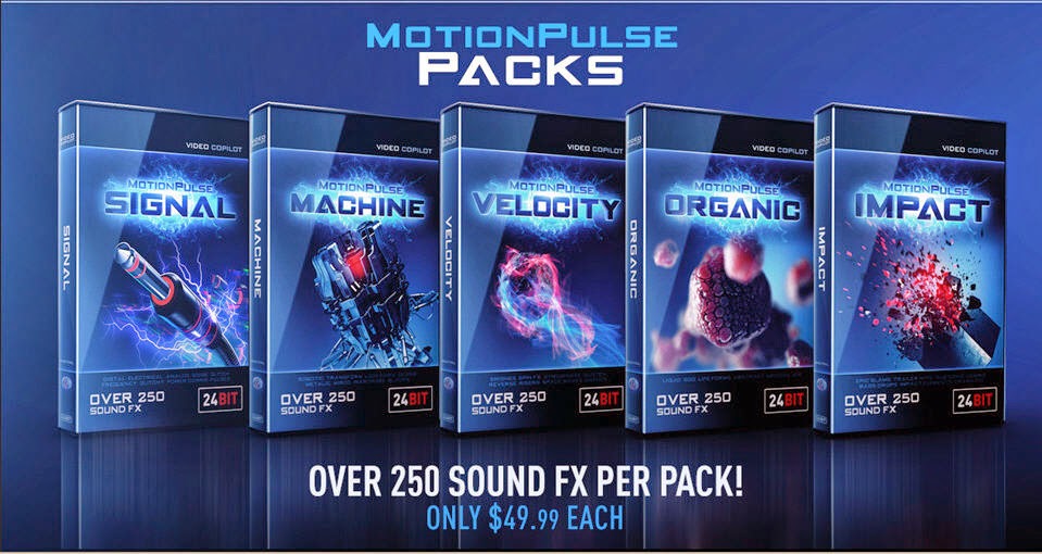 VideoCopilot Sound design toolkit: MotionPulse | Computer Graphics ...