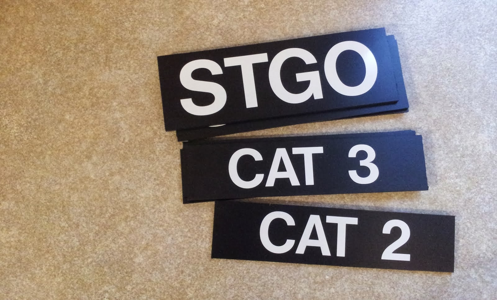 The Green I Signs Blog: STGO CAT 3 & STGO CAT 2 Truck signs supplied ...
