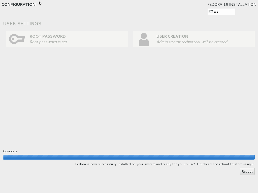 Install Fedora 19 using Netinstall