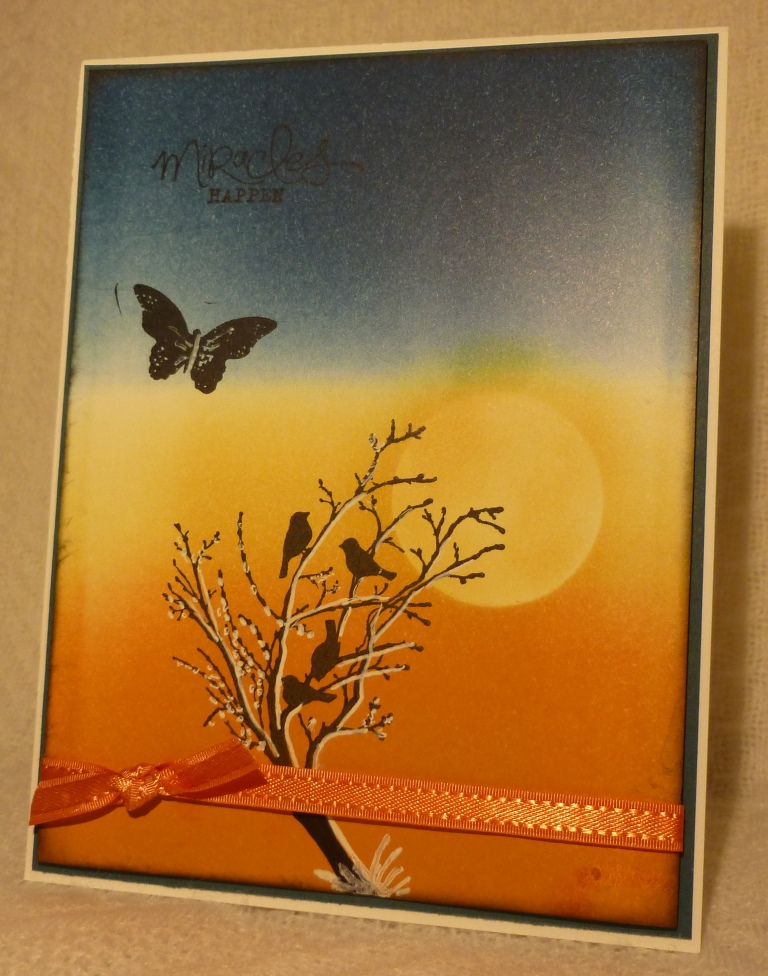 Dogg and Pony Show: March monthly cardmaking class - using a brayer