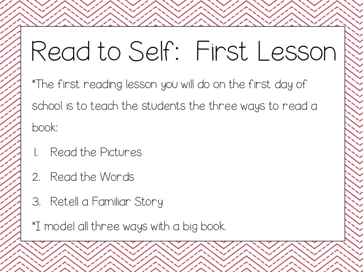 School Is a Happy Place: The Daily Five: Launching Read to Self