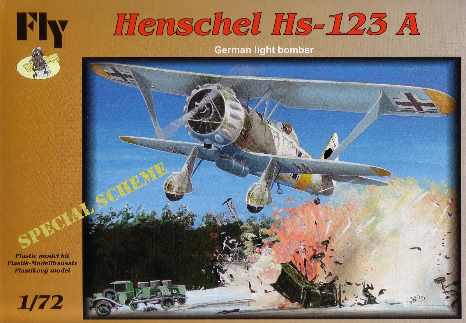 Airplanes in the skies + FAF history: Henschel Hs 123