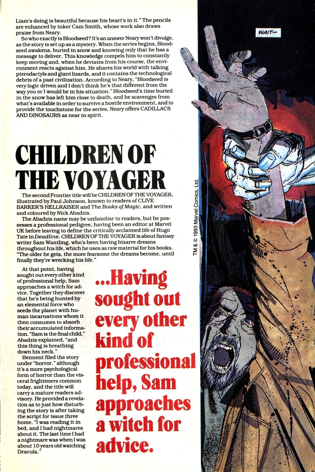 STARLOGGED - GEEK MEDIA AGAIN: 1993: FRONTIER COMICS from MARVEL UK ...