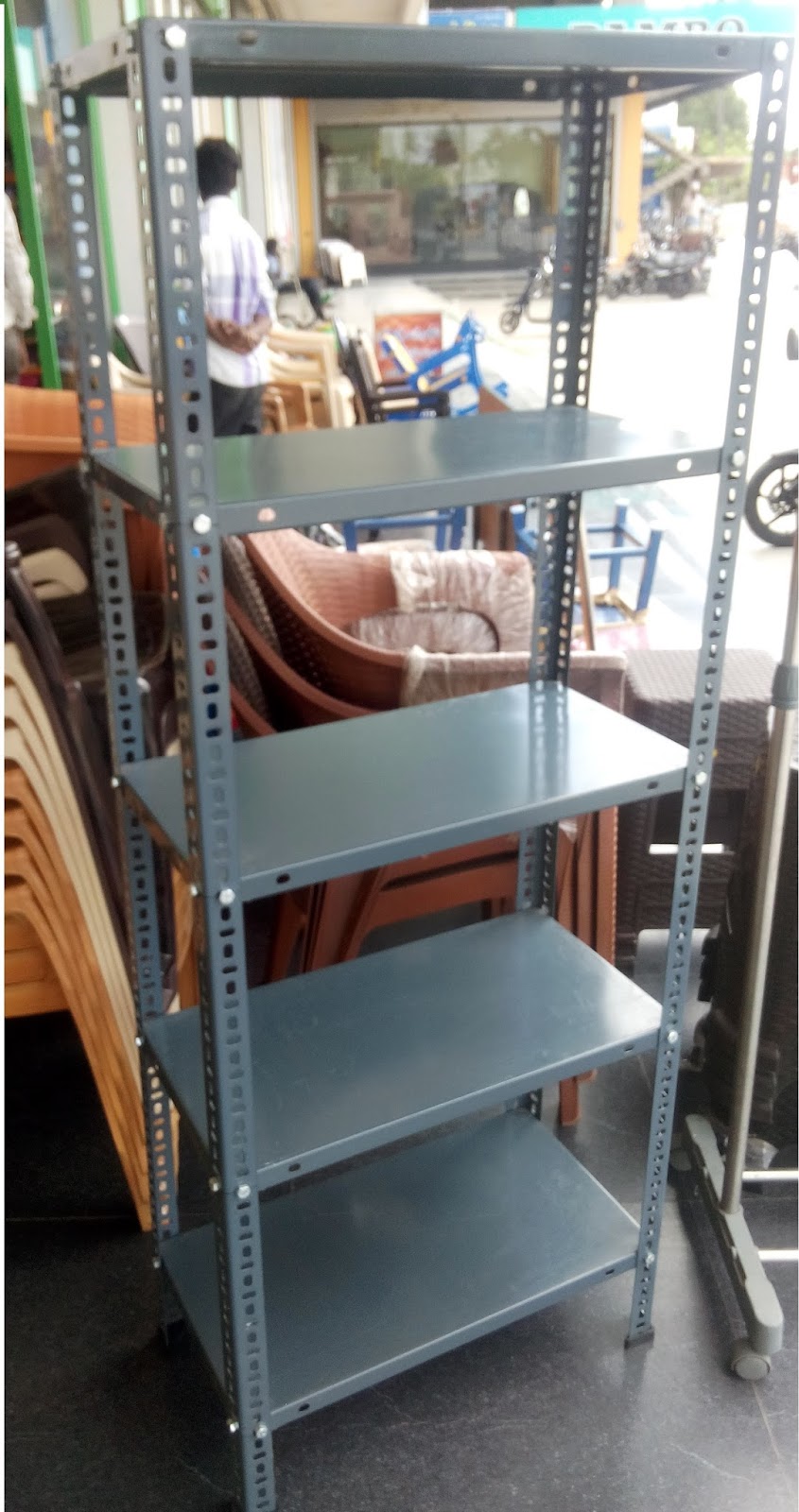 Side Racks Double Side Racks Display Rack Slotted Angle Rack Steel side-racks-double-side-racks-display-rack-slotted-angle-rack-steel