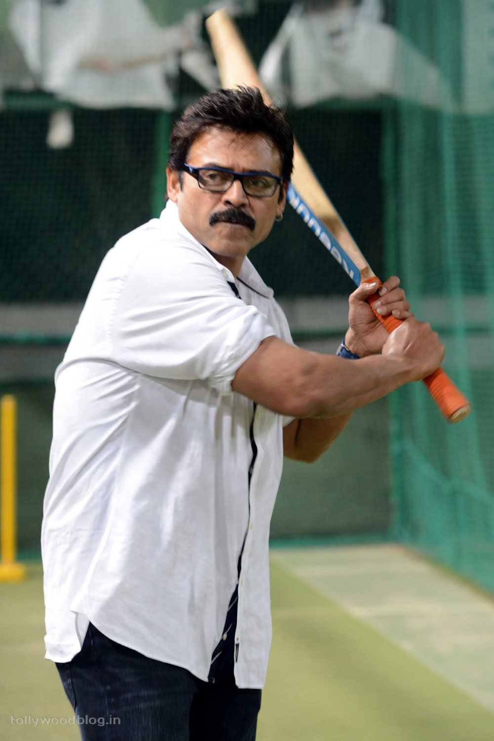 Victory Venkatesh Cricket Practicing Photos