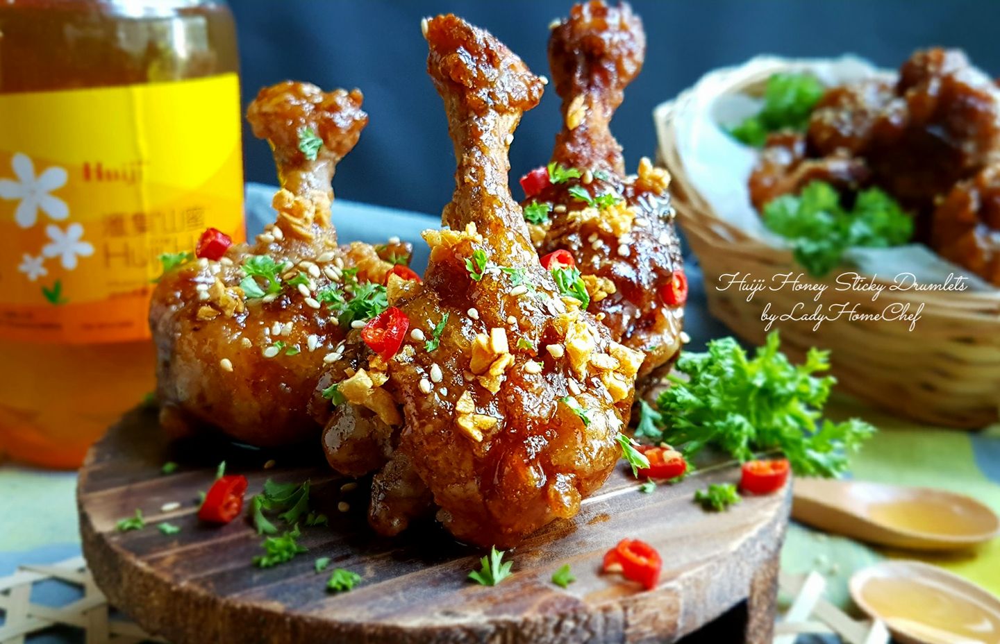 LadyHomeChef: Huiji Honey Sticky Drumlets