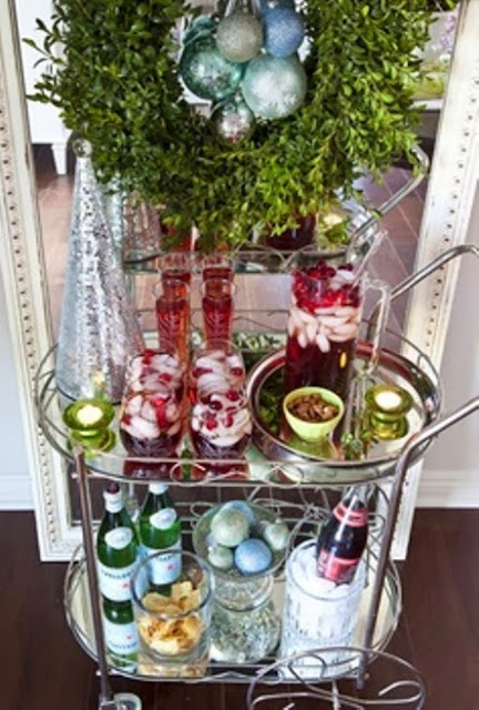 ciao! newport beach: festive ways to set up a holidaybar